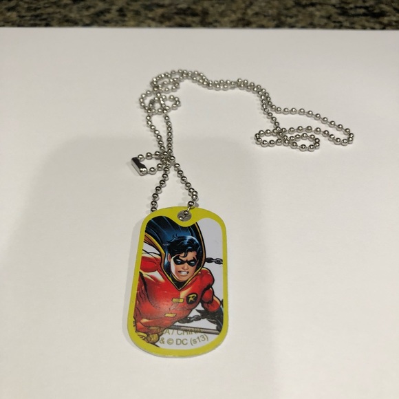 Accessories | Dc Comics Robin Dog Tag Necklace | Poshmark